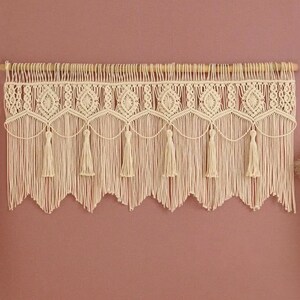 Macrame Headboard, Macrame Curtain for Windows, Macrame Door Curtains ...