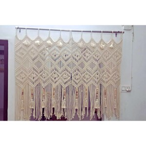 Macrame Curtains, Macrame Headboards, Macrame Bohemian Curtains ...