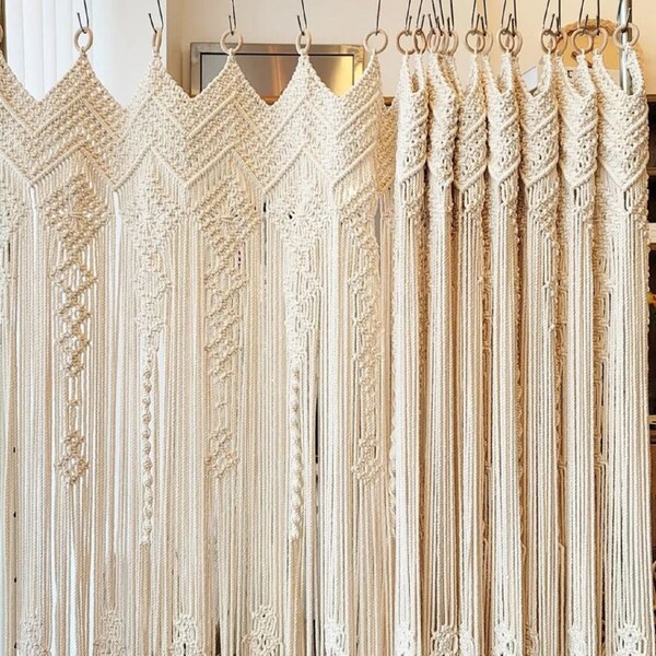 Macrame Curtains - Etsy