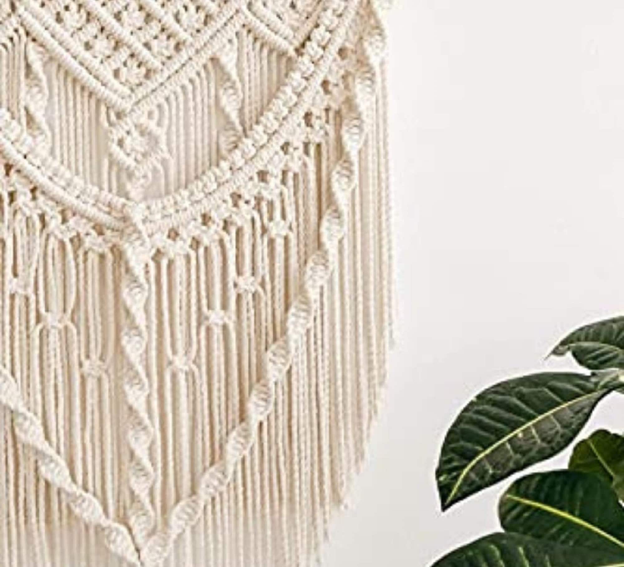 Macrame Leaf Pattern Wall Hanging Macrame Wall Hanging Boho - Etsy