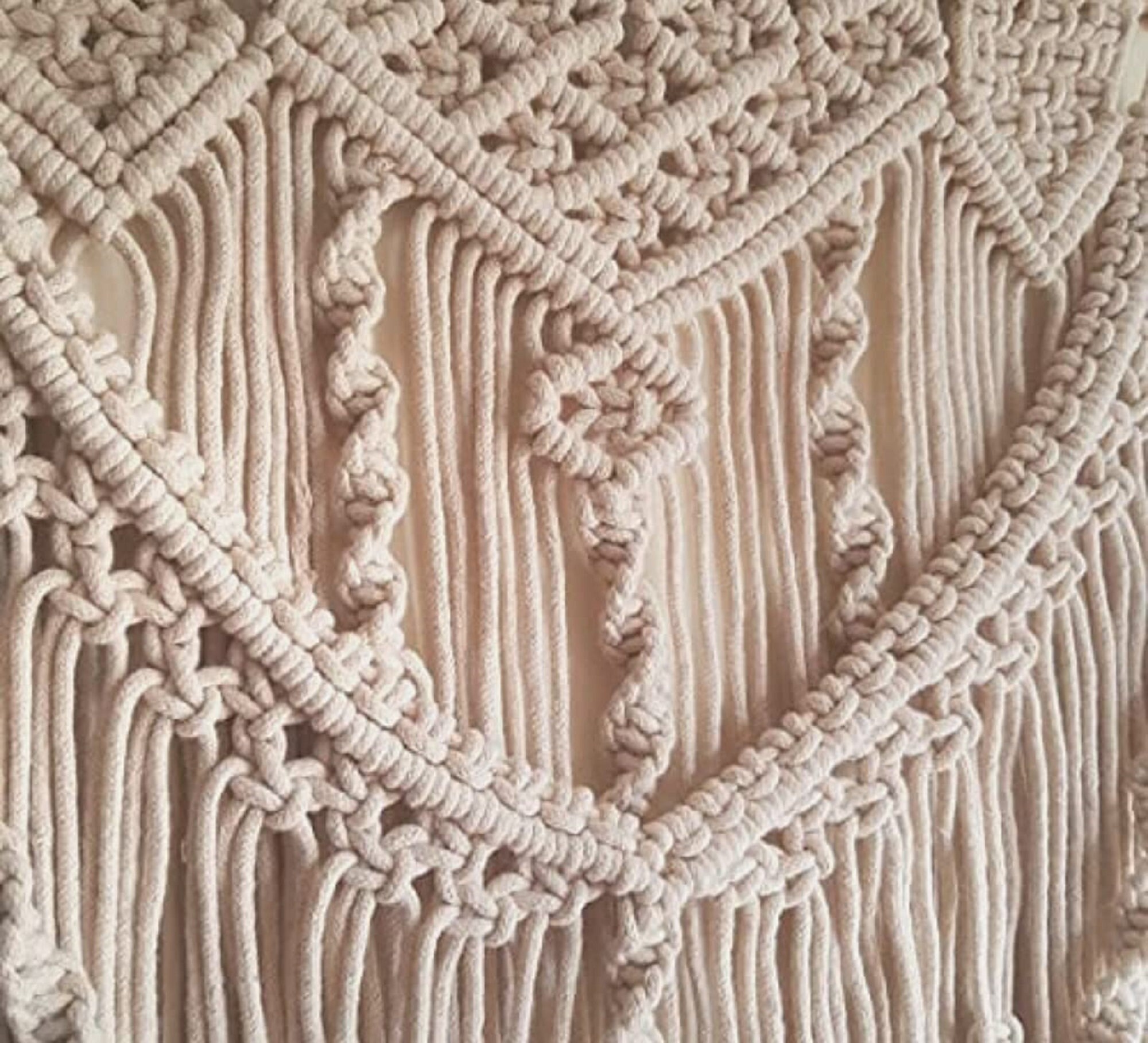 Macrame Leaf Pattern Wall Hanging Macrame Wall Hanging Boho - Etsy