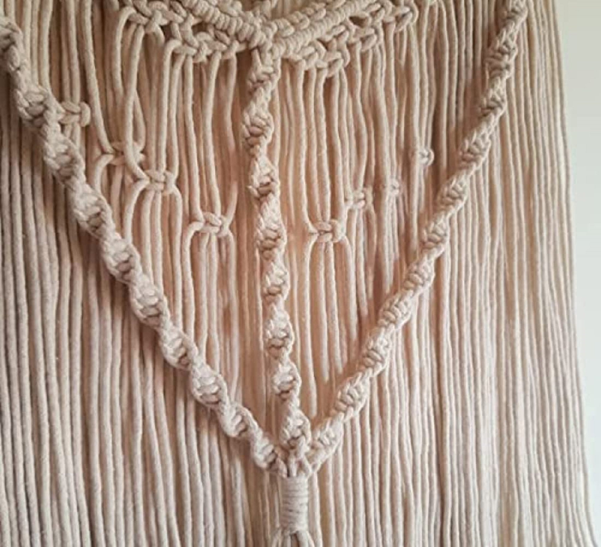 Macrame Leaf Pattern Wall Hanging Macrame Wall Hanging Boho - Etsy