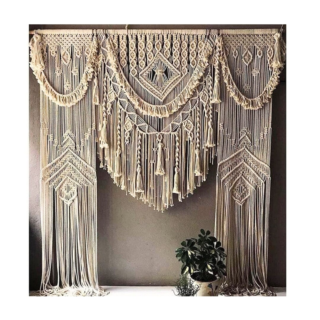 Large Macrame Wall Hanging, Boho Wedding Backdrop, Macrame Wedding Arch ...
