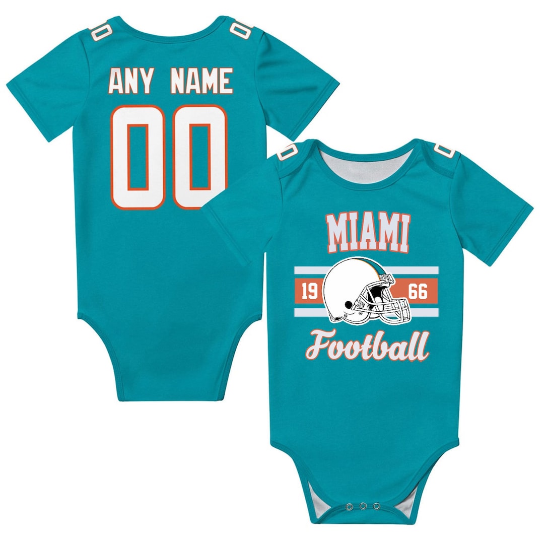 Miami Baby Suit Custom Miami Football Jersey Baby Suit - Etsy