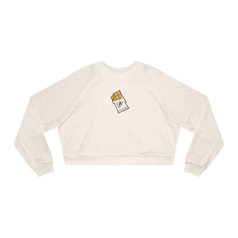24 Karat Gold Chocolate Bar, Women's Cropped Fleece Pullover, Cute ...