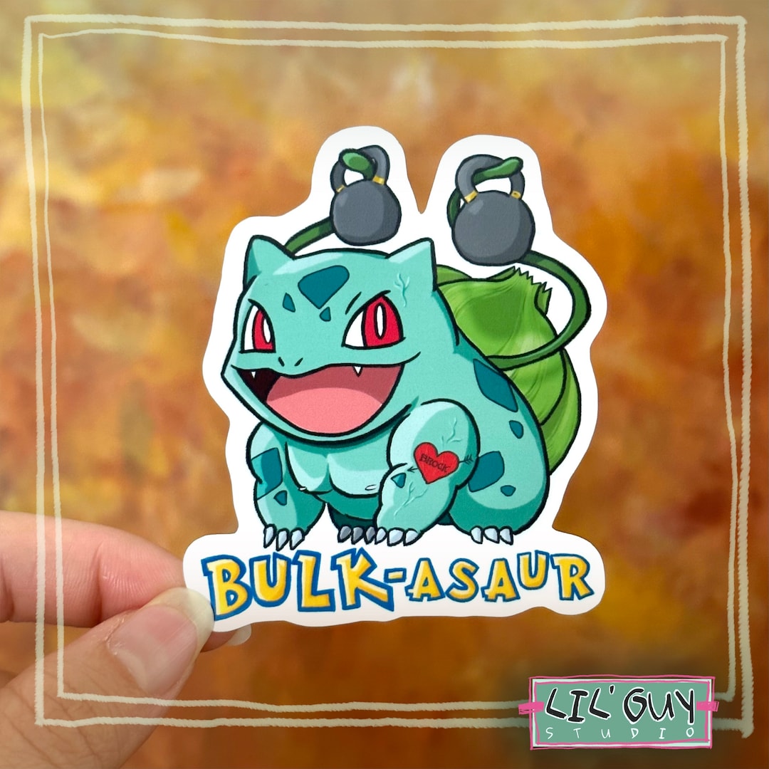 Bulkasaur Pokemon Gym Sticker Bulbasaur - Etsy
