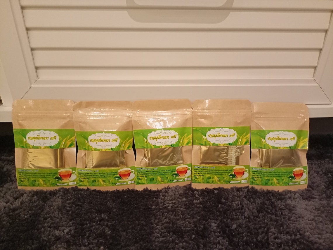 25 Teabags of Herbal Thai Tea Green Tea Organic Tea Thailand Tea - Etsy