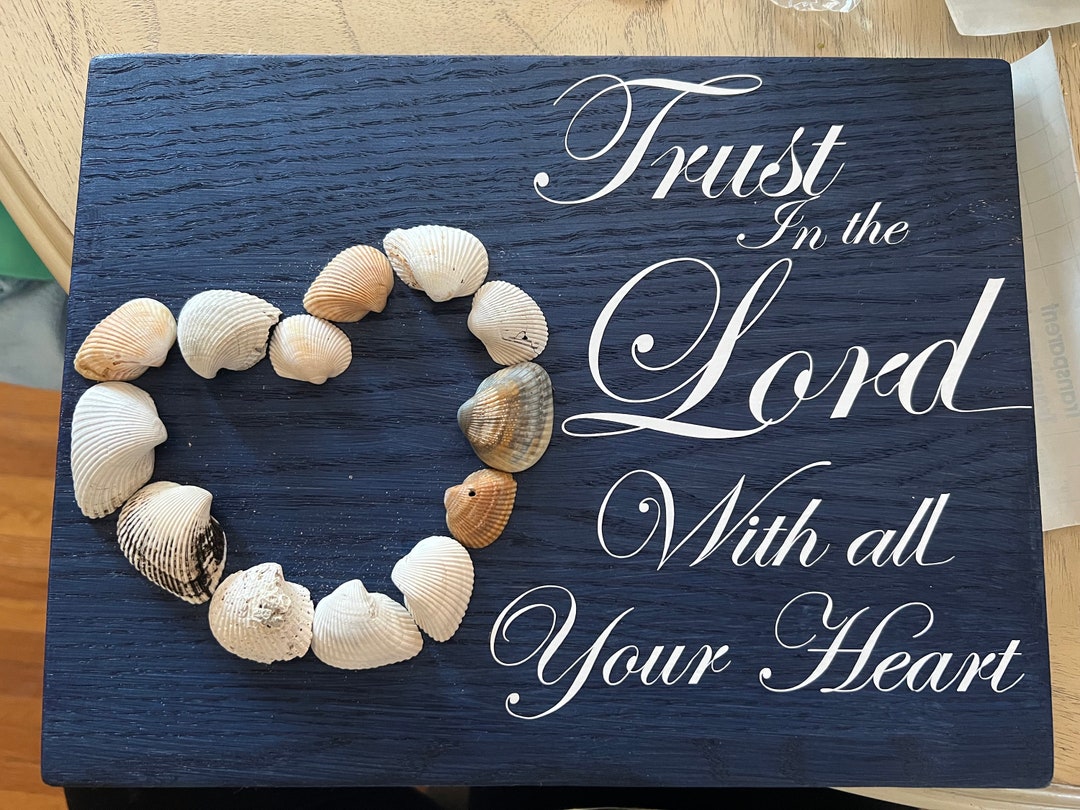 Trust in the Lord Sign, Trust in the Lord Plaque, Religious Sign ...