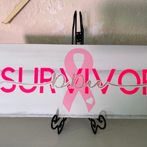 Breast Cancer Plaque, Survivor, Breast Cancer Awareness, Personalize ...