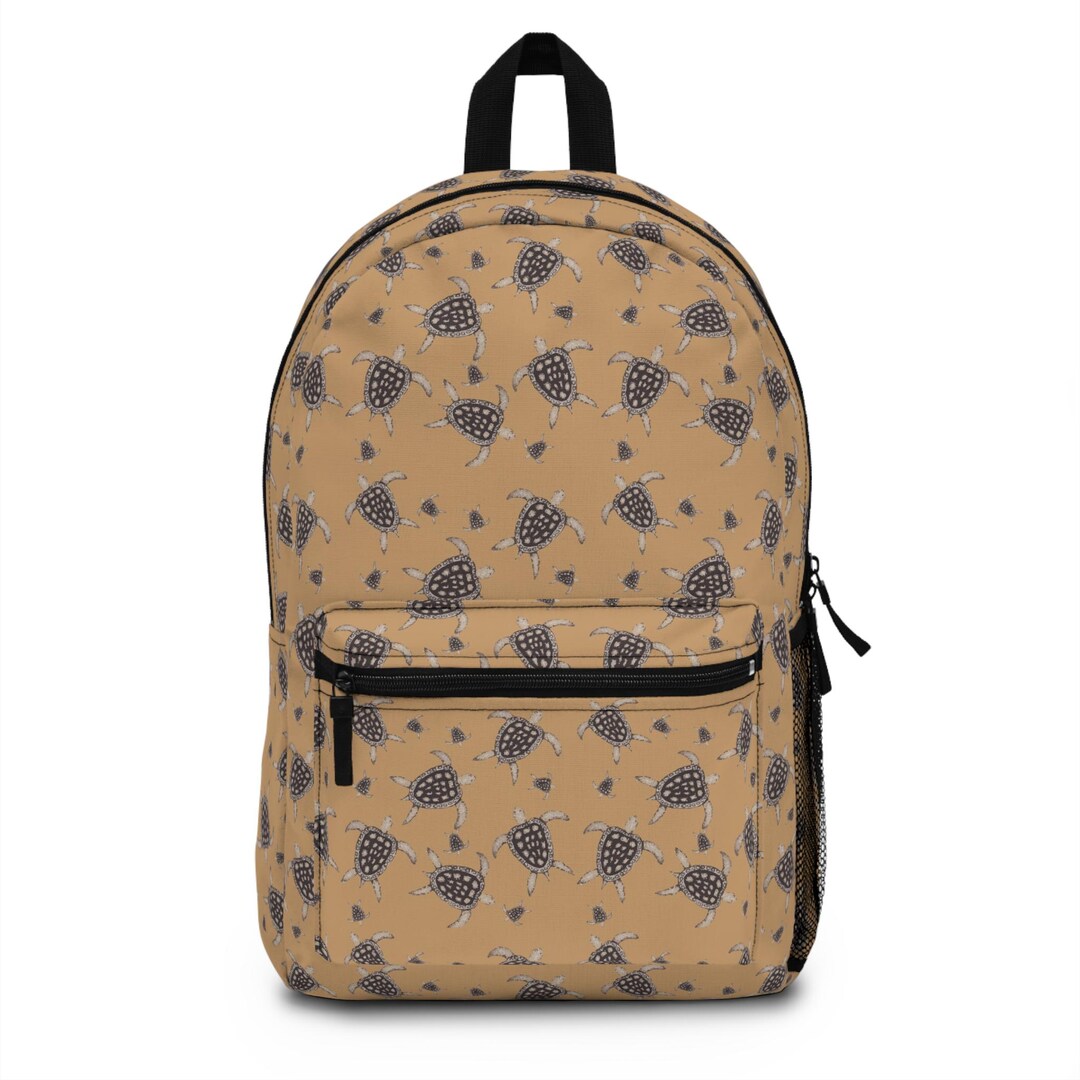 Turtle Pattern Backpack, Sea Animal Print Daypack - Etsy