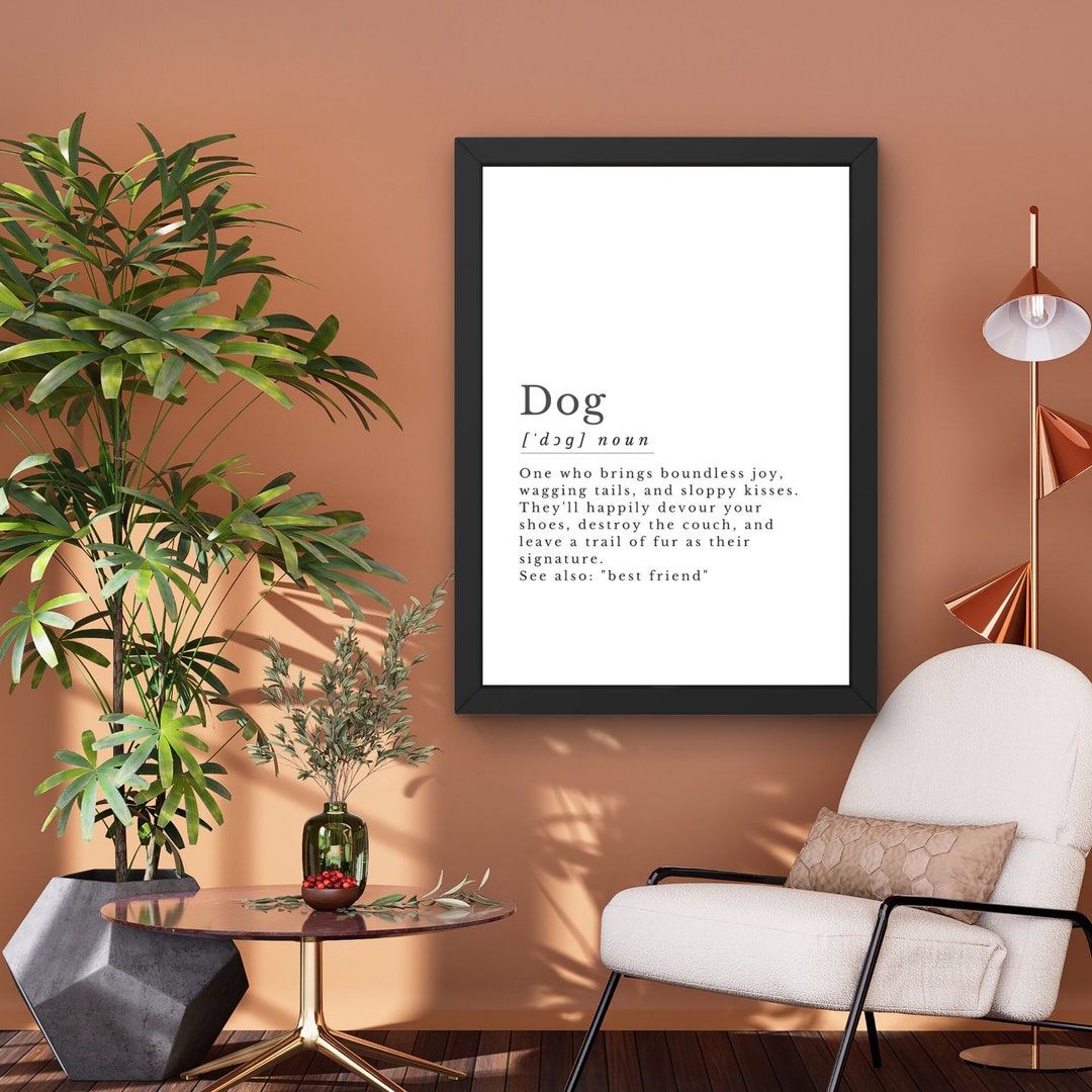 Dog Definition Print/dog Wall Art / Pet Prints / Dog Lover Gift / Dog ...
