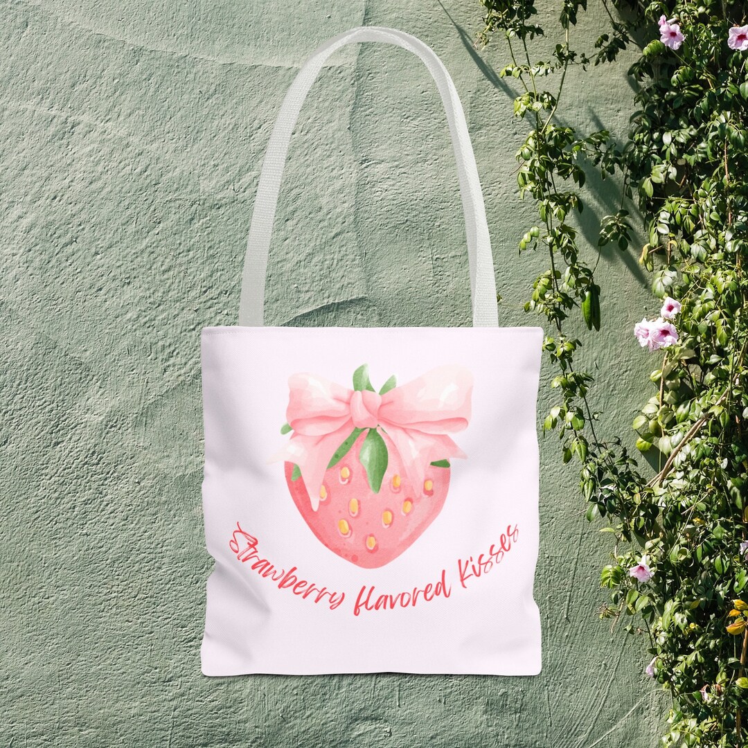 Aesthetic Tote Bag, Pastel Girly Tote, Coquette Canvas Bag, Carry on ...