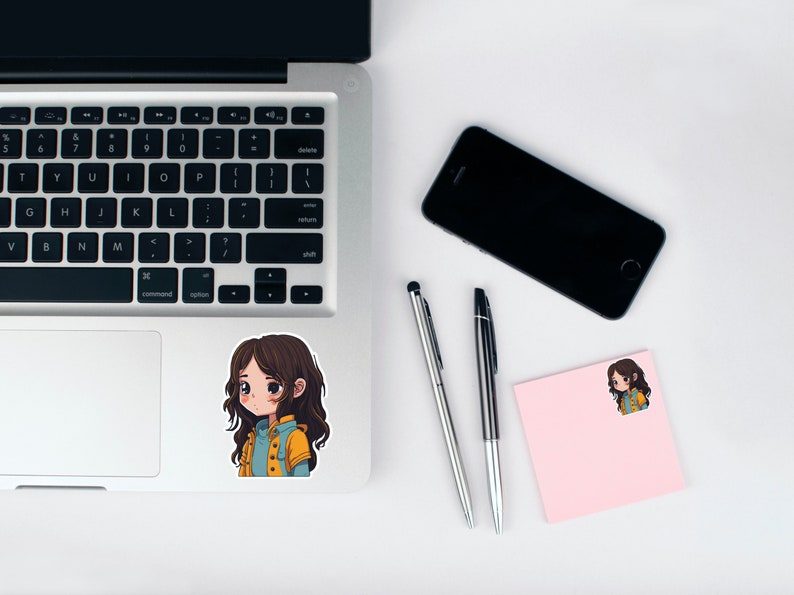 Anime Girl Sticker Pack- Printable, Cute Sticker, Laptop Sticker ...