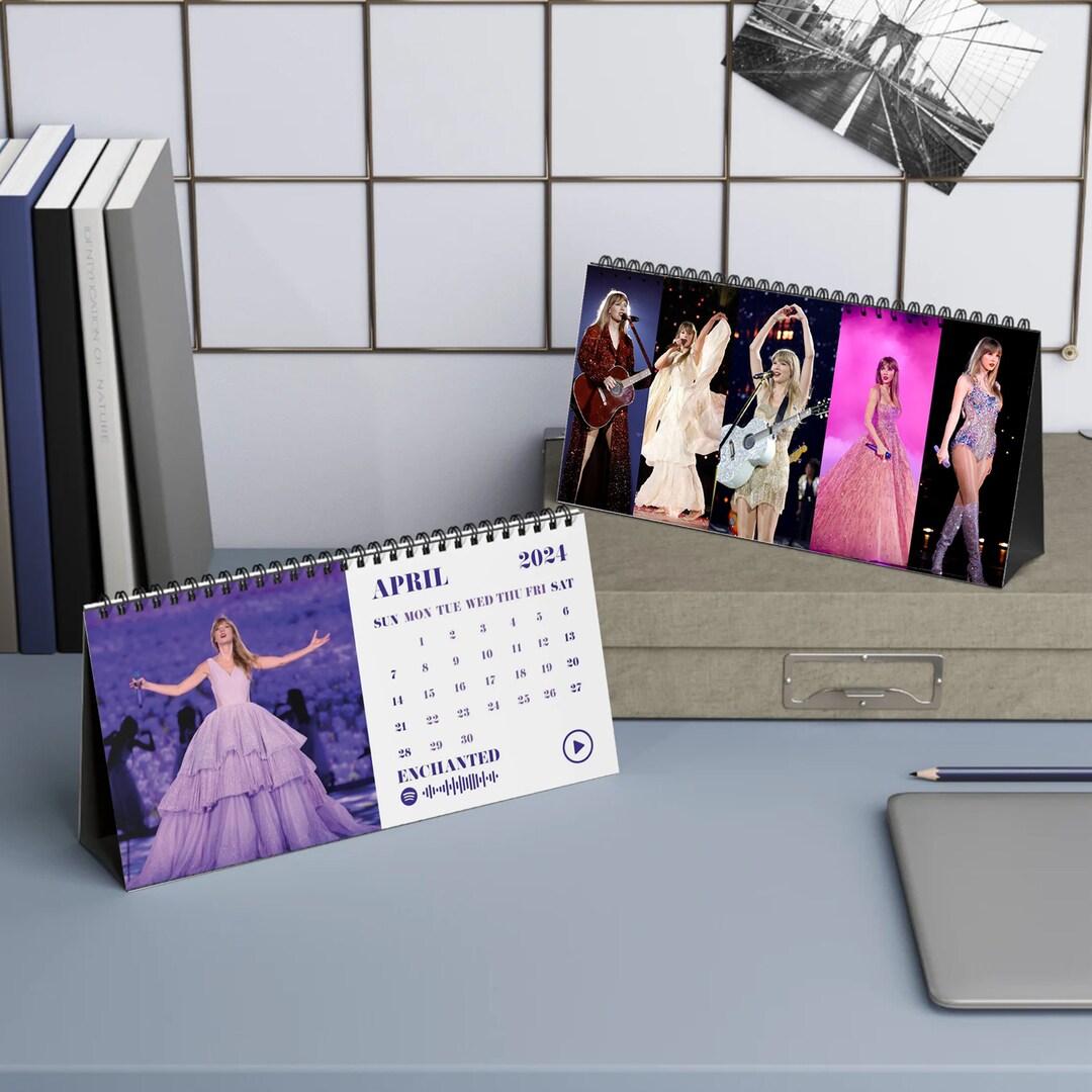 Taylor 2024 Eras Desktop Calendar Welcome to My New Era - Etsy