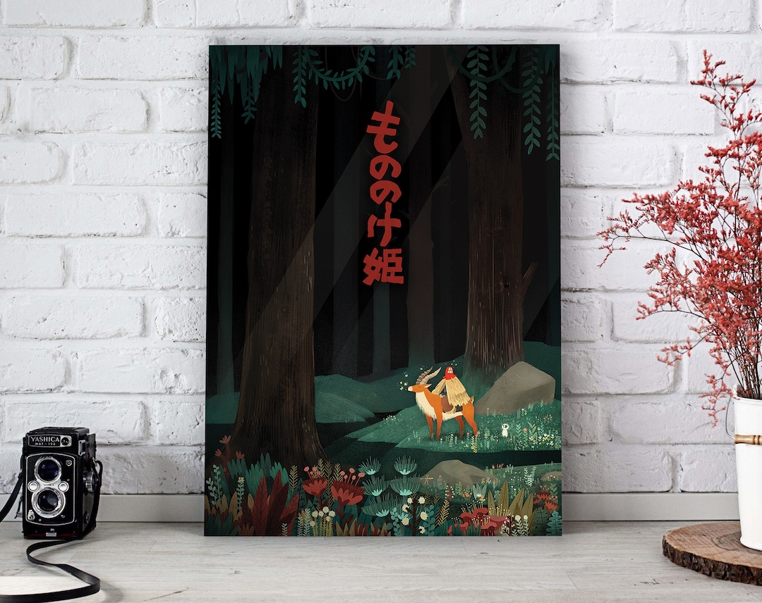 Princess Mononoke Custom Poster, Ghibli Personalized Poster No Frame ...