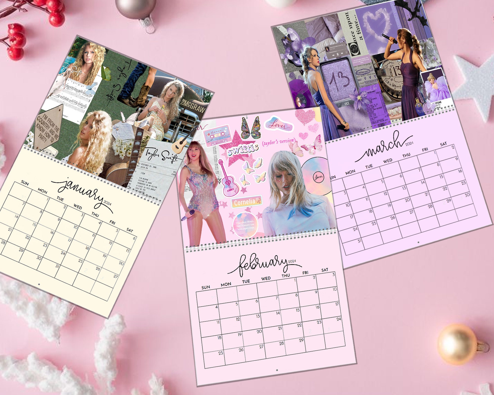 Calendario Taylor 2024 Eras, Calendario Taylor New Year Eras ...