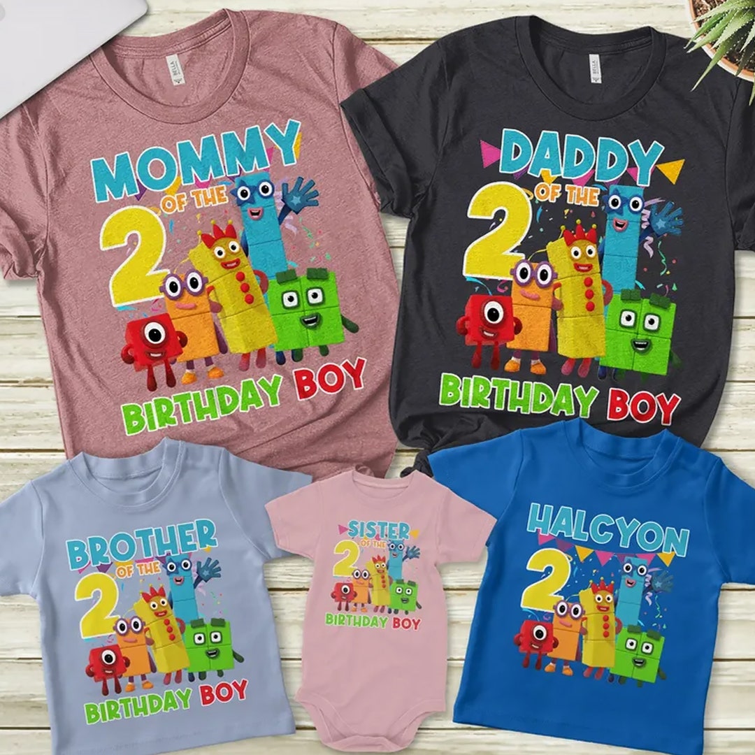 Personalized Numberblocks T-shirt, Numberblocks Theme Party ...