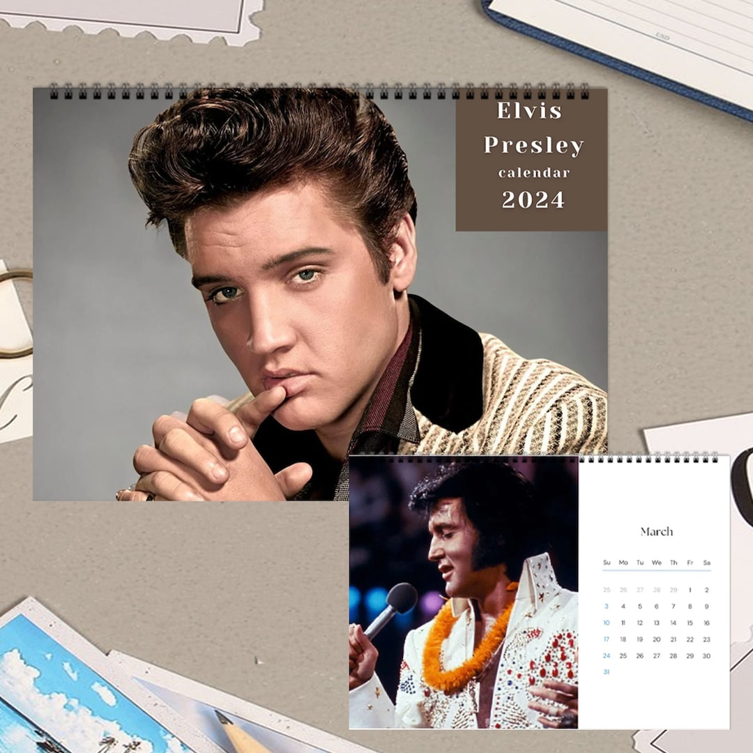 Elvis 2024 Calendar Presley 2024 Wall Calendar The King in - Etsy Portugal
