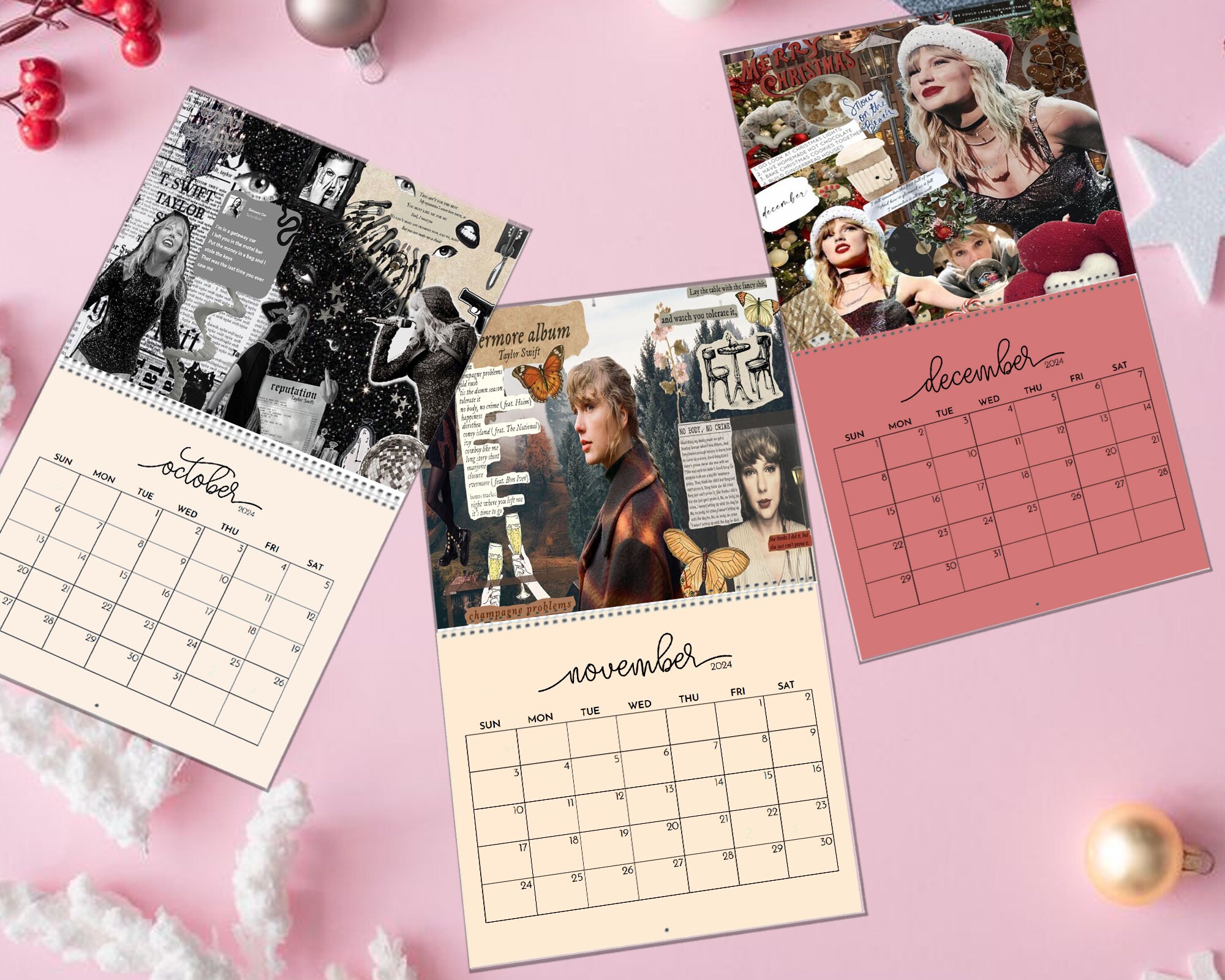 Calendario Taylor 2024 Eras, Calendario Taylor New Year Eras ...