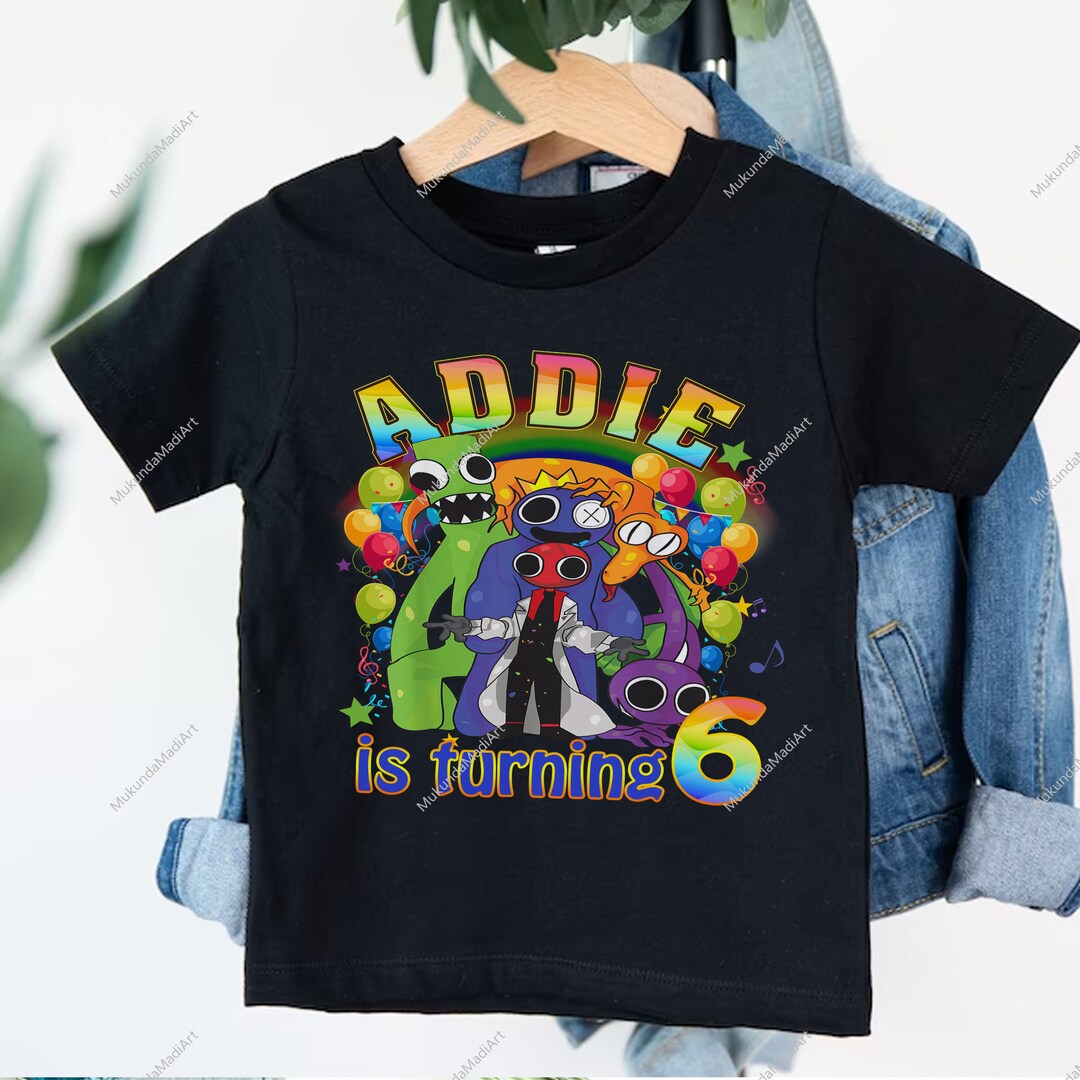 Personalized Rainbow Friends Birthday Shirt Rainbow Friends - Etsy