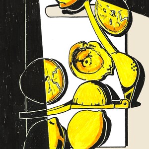 Digital Download - Lemon Illustration Print - Etsy