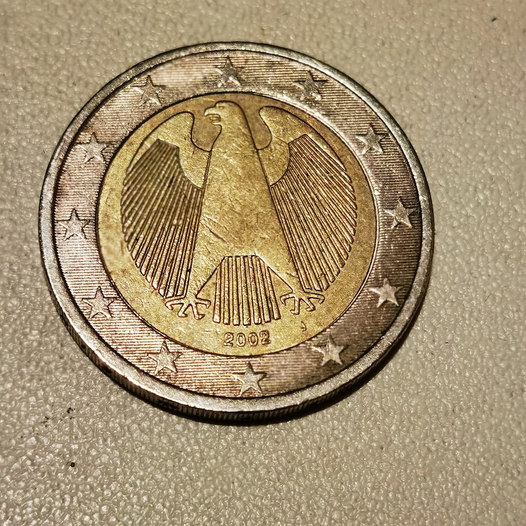 German 2 Euro Coin j, 2002. - Etsy