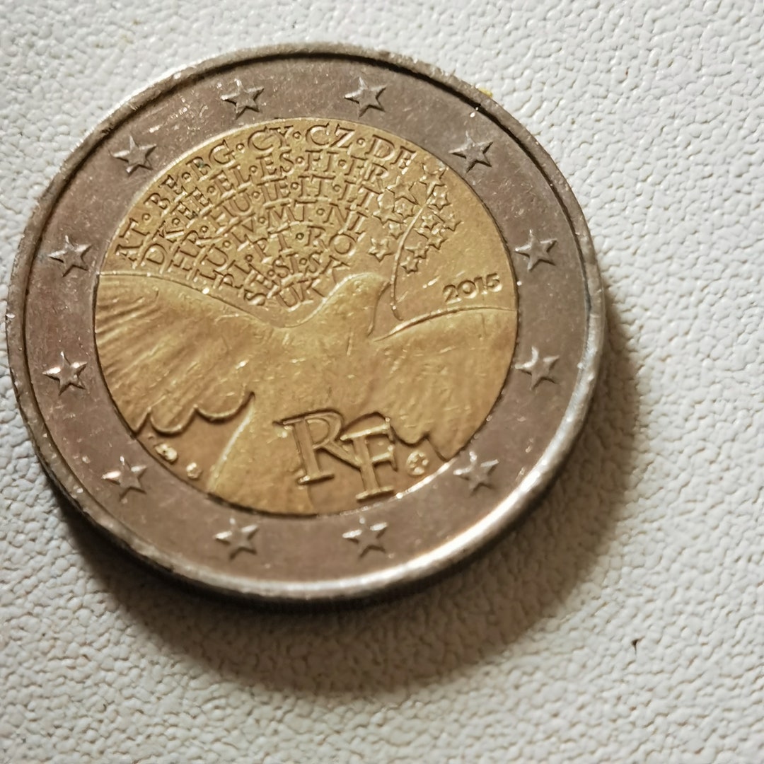 2 Euro Commemorative Coin France 2015 - Etsy