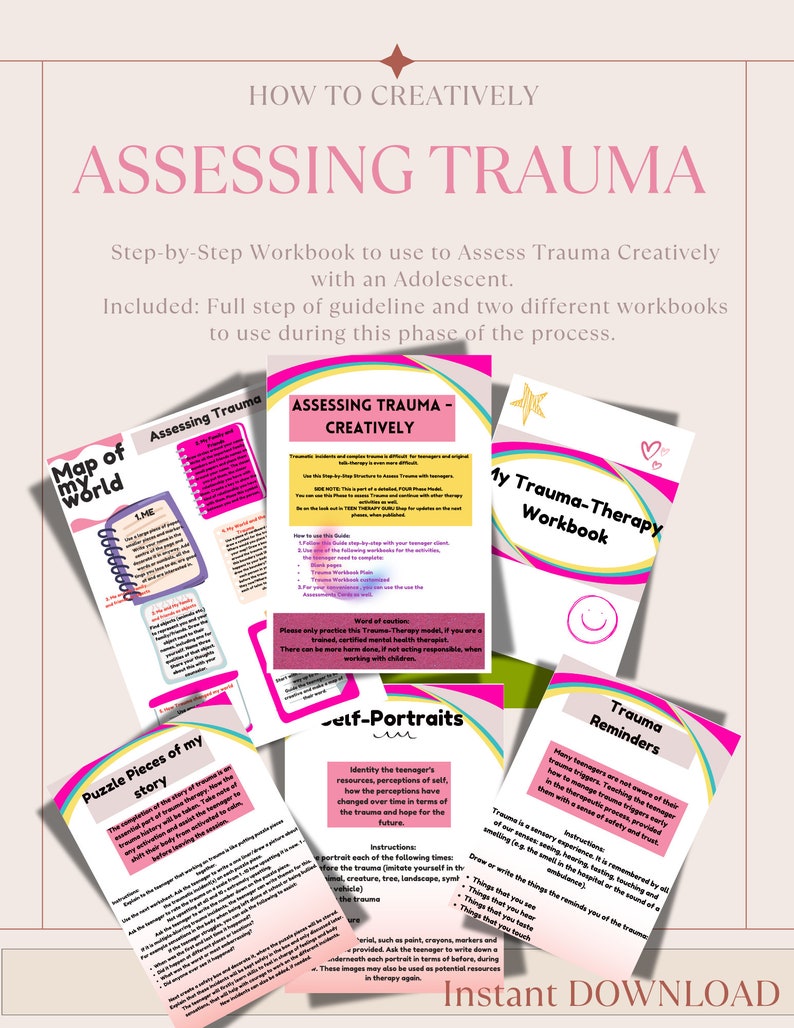 Trauma Therapy - Teenager Toolkit for Mental Health Professionals - Etsy