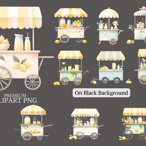 Watercolor Cute Lemonade Stand Clipart PNG Files, High Quality Food ...