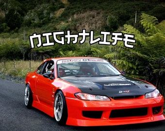 Windshield Banner Nightlife Curved V2 night, Decals, Stickers, Cars ...