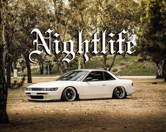 Windshield Banner Nightlife Curved V2 night, Decals, Stickers, Cars ...