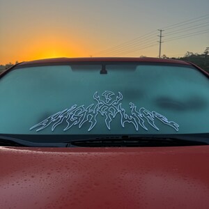 Windshield Banner Nightlife Gothic Style night, Decals, Stickers, Cars ...
