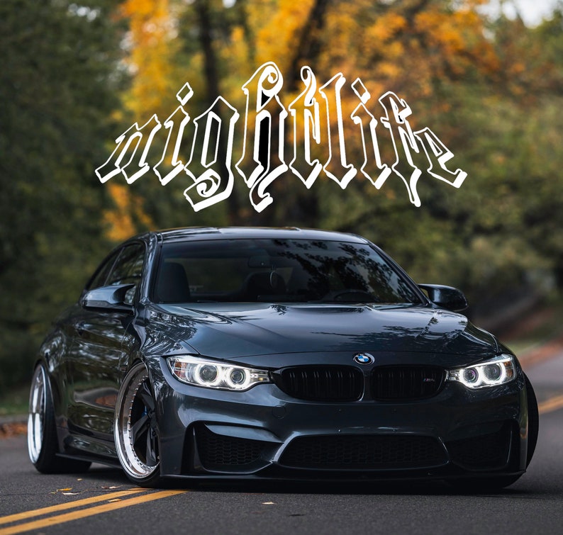 Windshield Banner Nightlife Sharp V2 night Decals - Etsy