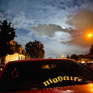 Windshield Banner Nightlife - Curved (night, Car Decals, Stickers, Cars ...