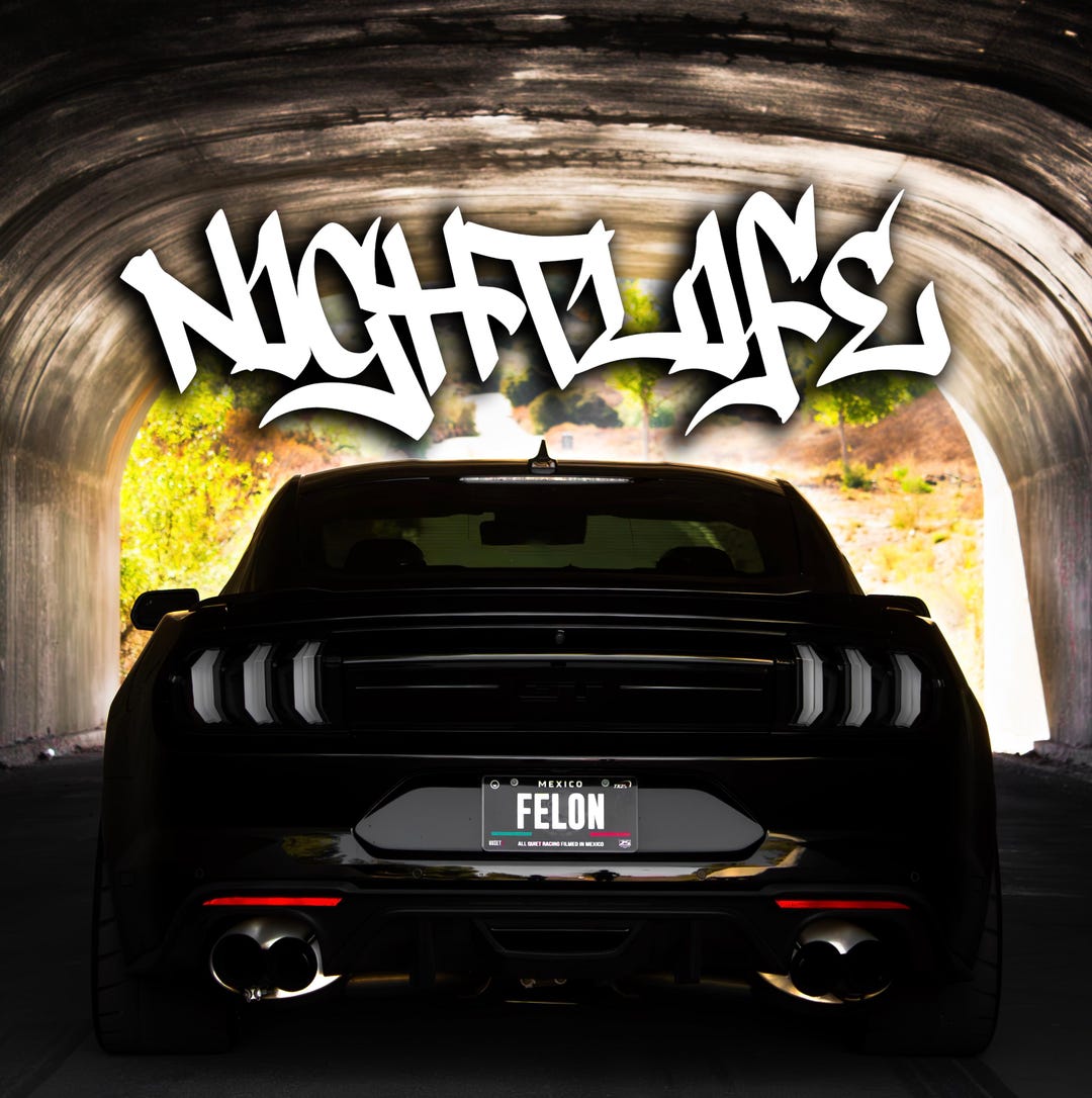 Nightlife Grafitti Straight - (night, Decals, Stickers, Cars, JDM ...