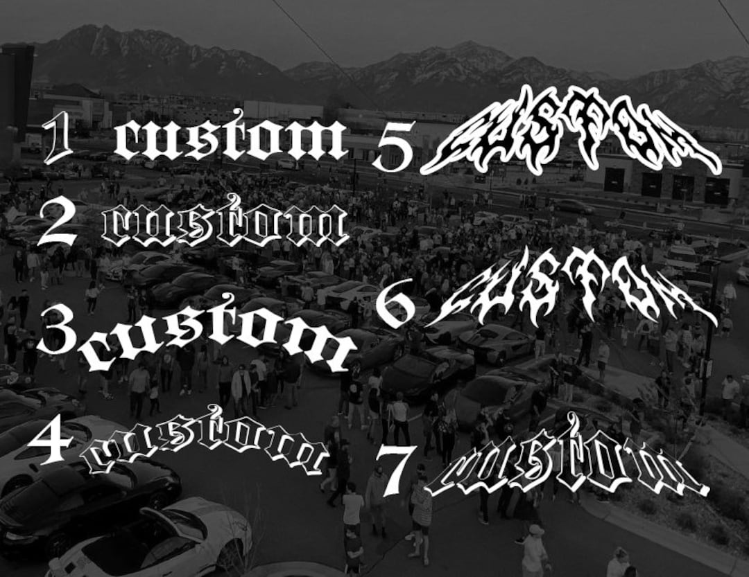 Custom Windshield Decal Insert Your Own Text - Etsy