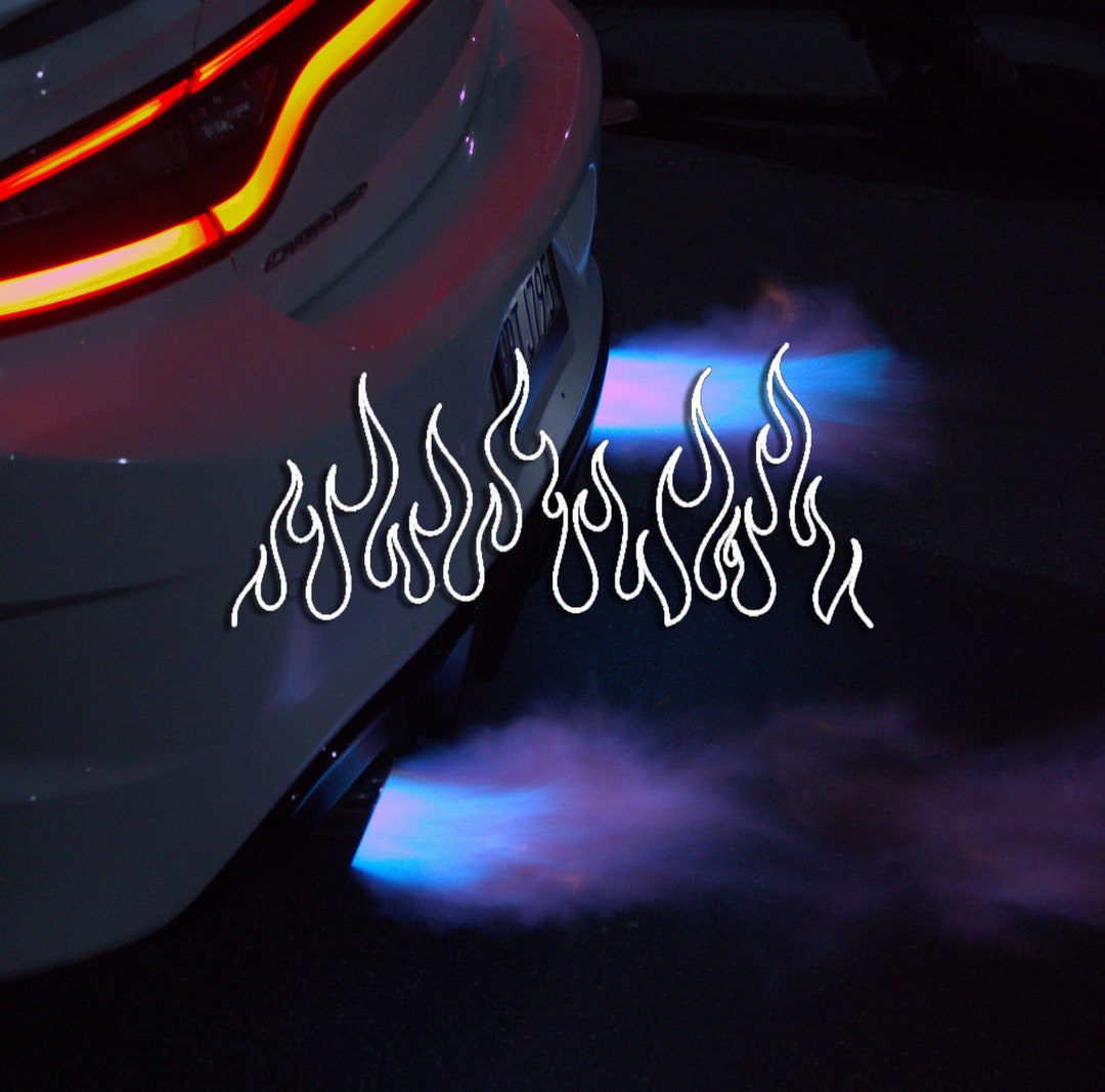 Straight Flames night, Decals, Stickers, Cars, JDM, Muscle - Etsy