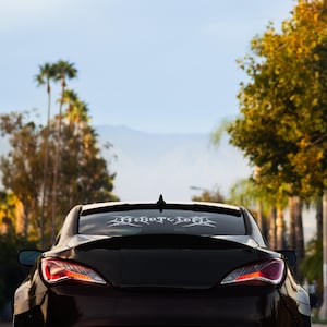 Nightlife Metal Font Windshield Banner- Gothic Style (night, Car Decals ...