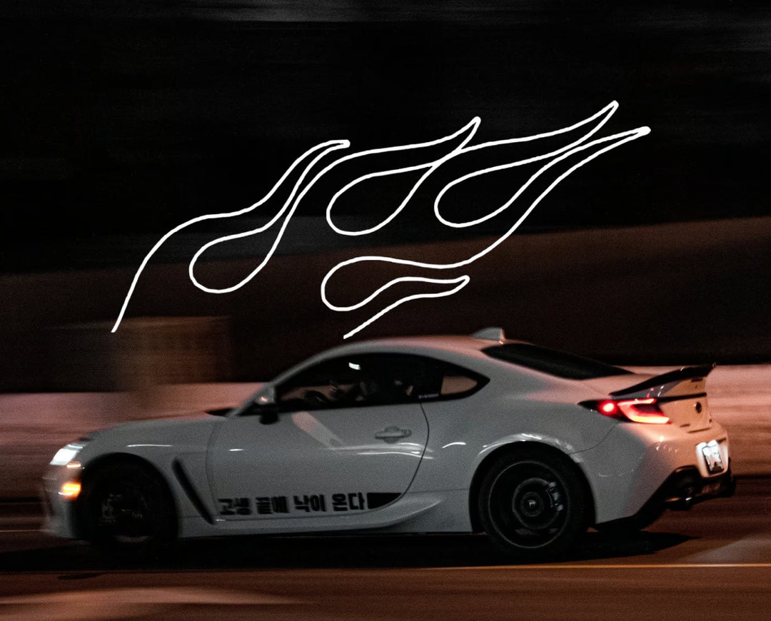 Window Flames Driver and Passenger Side night, Decals, Stickers, Cars ...