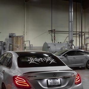 Nightlife Metal Font Windshield Banner- Gothic Style (night, Car Decals ...