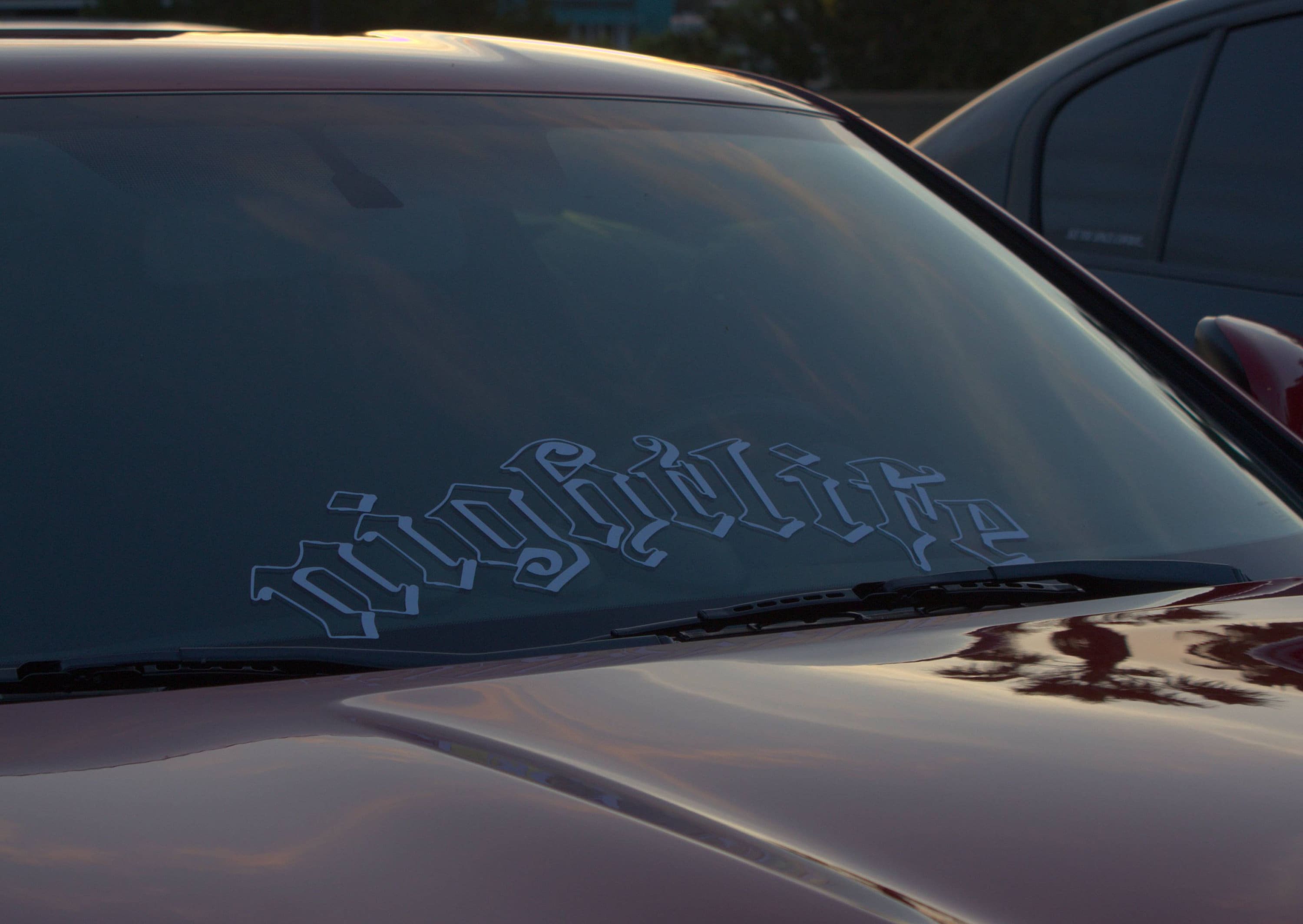 Windshield Banner Nightlife - Curved V2 (night, Car Decals, Stickers ...