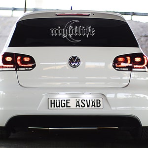 Windshield Banner Nightlife Moon- (night, Decals, Stickers, Cars, JDM ...