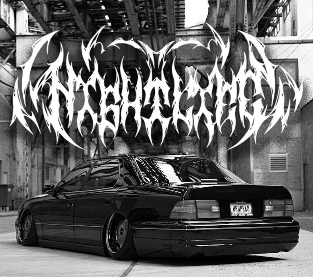 Nightlife Gothic Font Windshield Banner - JDM Car Decal - Etsy