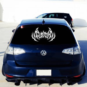 Custom Gotchic V2 Windshield Car Decal - Insert Your Own Text - Etsy