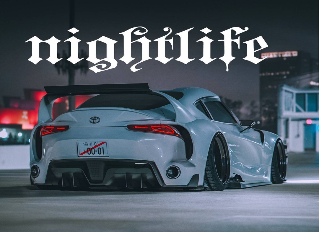 Windshield Banner Nightlife - Straight (night, Decals, Stickers, Cars ...