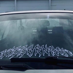 Custom Windshield Decal - Insert Your Own Text Car Decal - Etsy