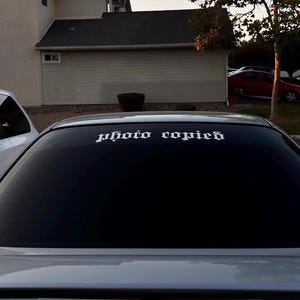 Custom Windshield Decal - Insert Your Own Text Car Decal - Etsy