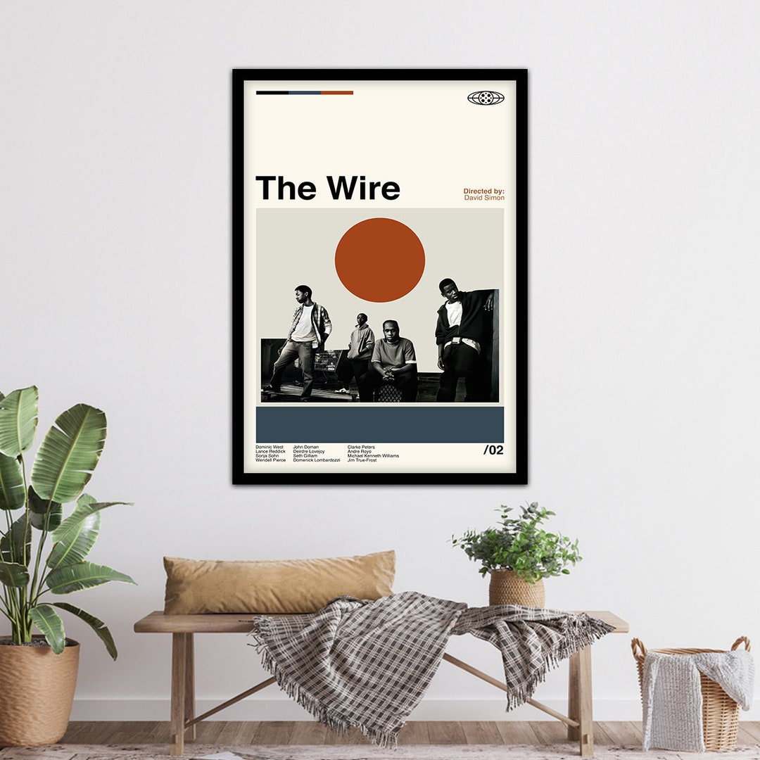 The Wire Poster David Simon Minimalist Movie Poster Vintage - Etsy
