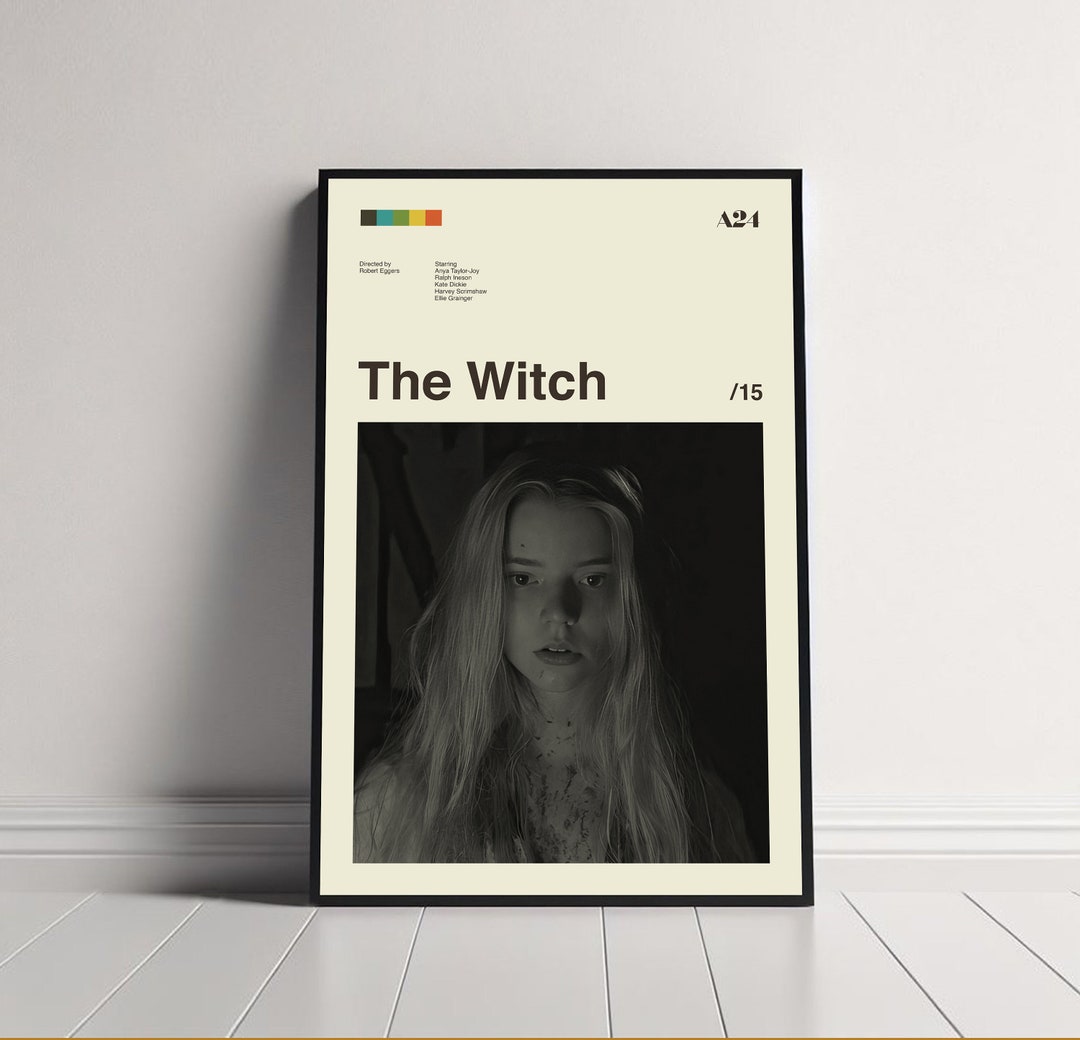 The Witch Poster, the Witch Print, Robert Eggers, Minimalist Art, Vintage Poster, Midcentury Art ...