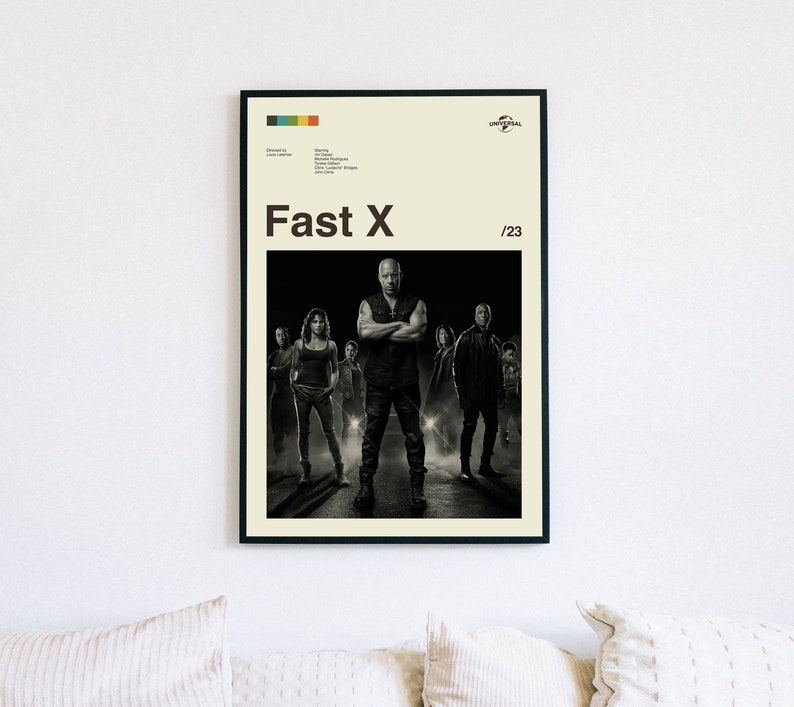 Fast X Poster, Fast X Movie Poster, Louis Leterrier, Minimalist Art ...